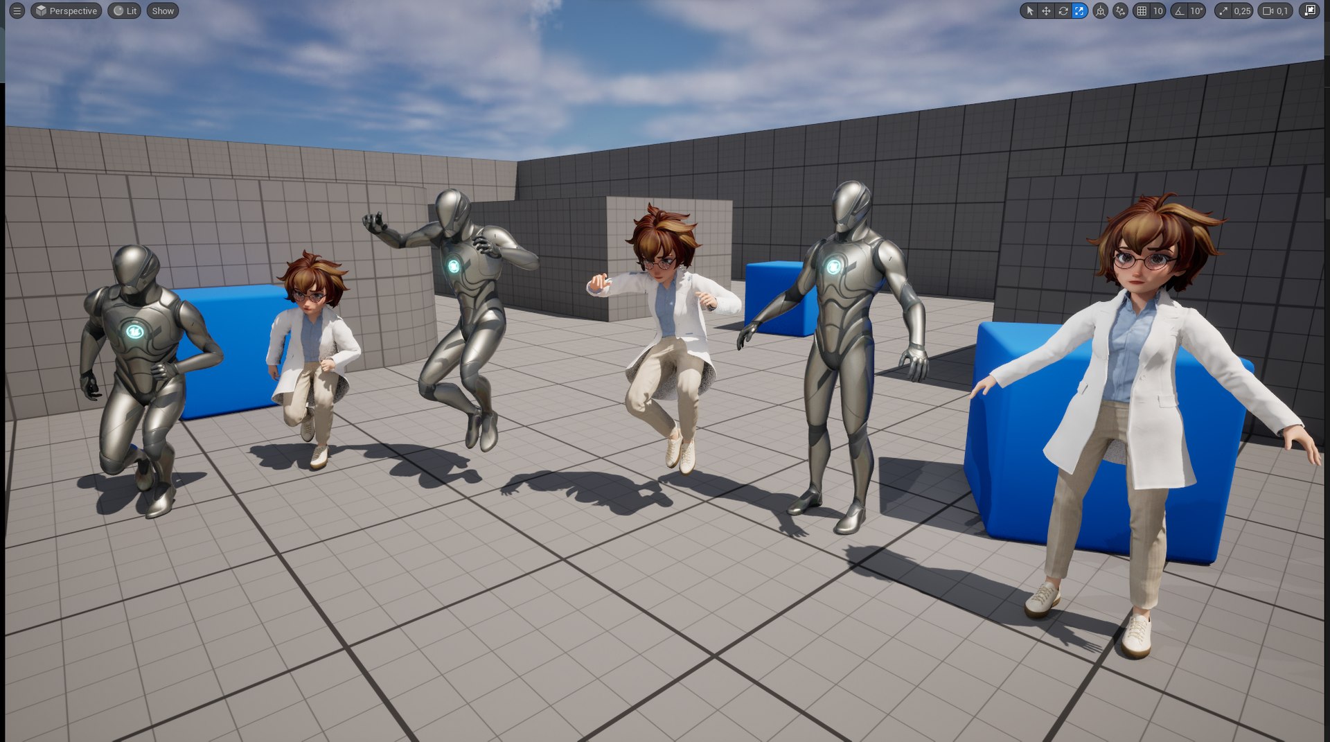 3D Stylized Cartoon Female Scientist Or Teacher Or Doctor Rigged ...