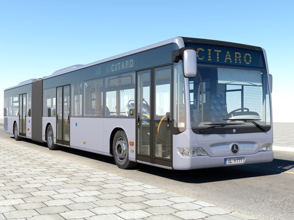 3d model realistic mercedes-benz citaro 2011