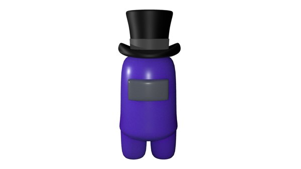 3D purple crewmate - TurboSquid 1676143