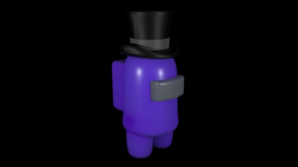 3D purple crewmate - TurboSquid 1676143