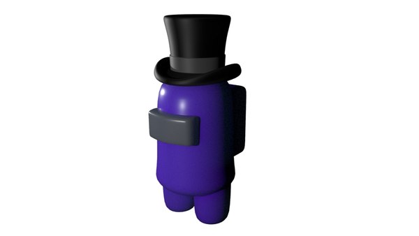 3D purple crewmate - TurboSquid 1676143