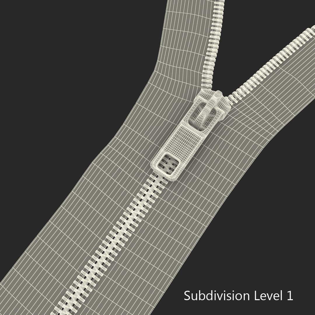 3d zipper open