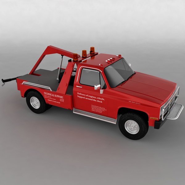 chevrolet wrecker truck 3d model