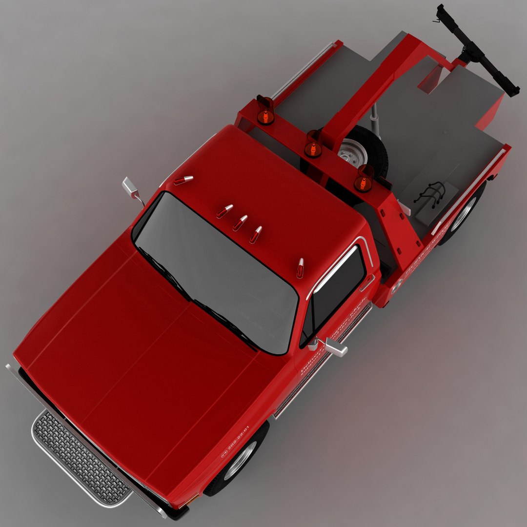 chevrolet wrecker truck 3d model