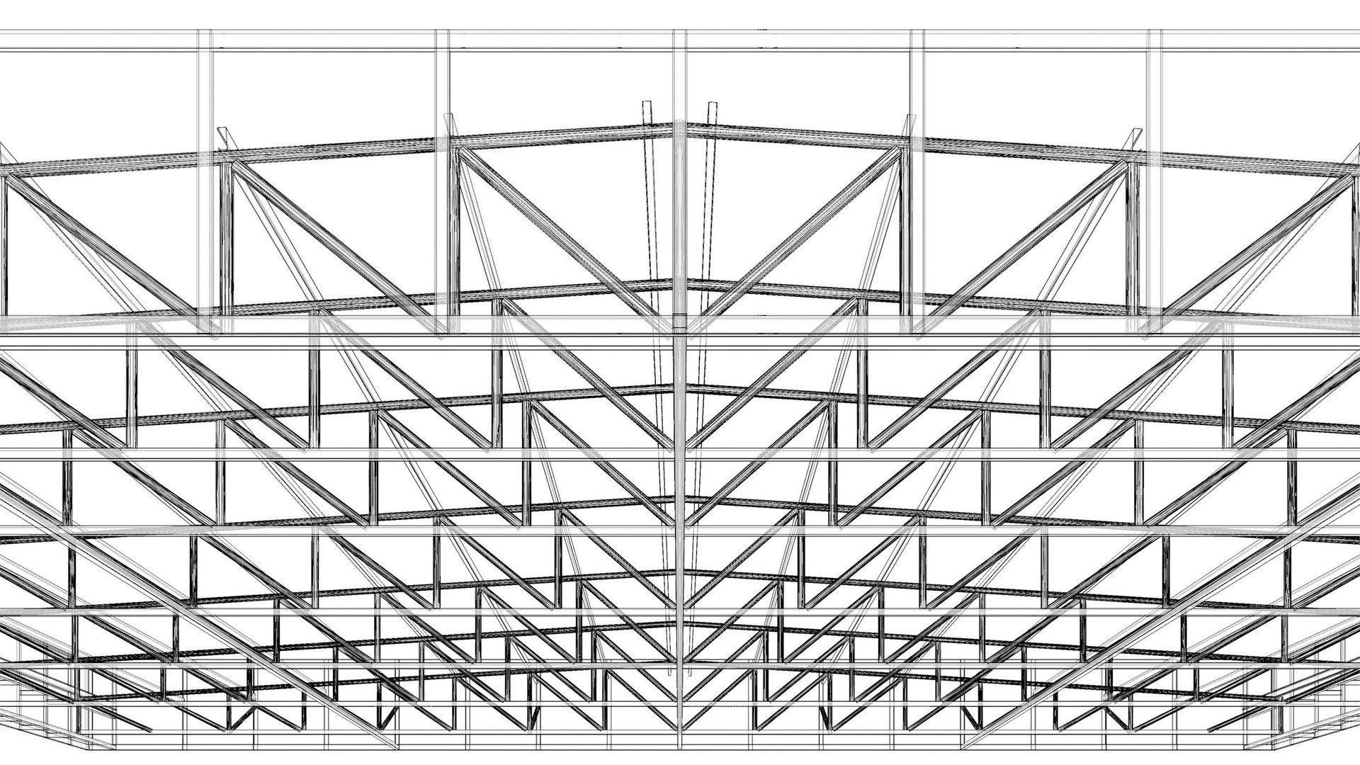 Roof Structure 3D - TurboSquid 2029131