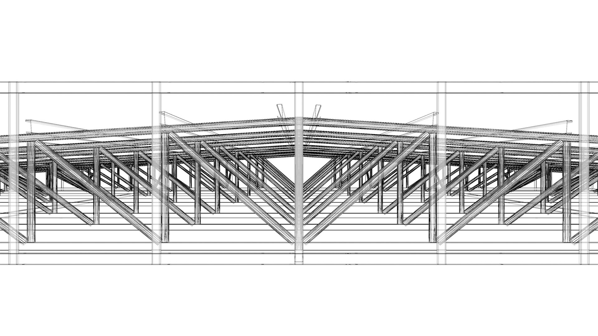 Roof Structure 3D - TurboSquid 2029131