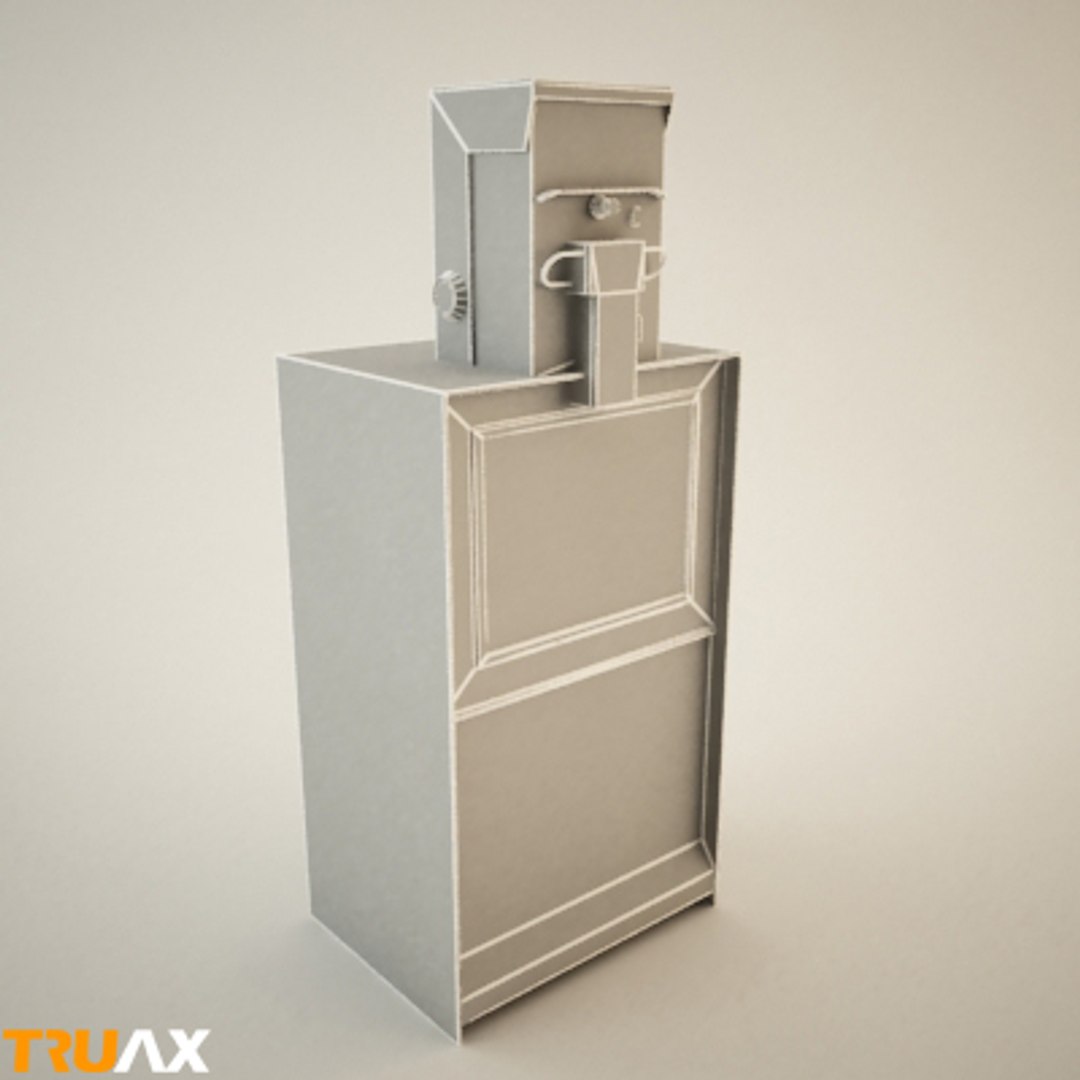 3d Model Studio Newspaper Vending Machine