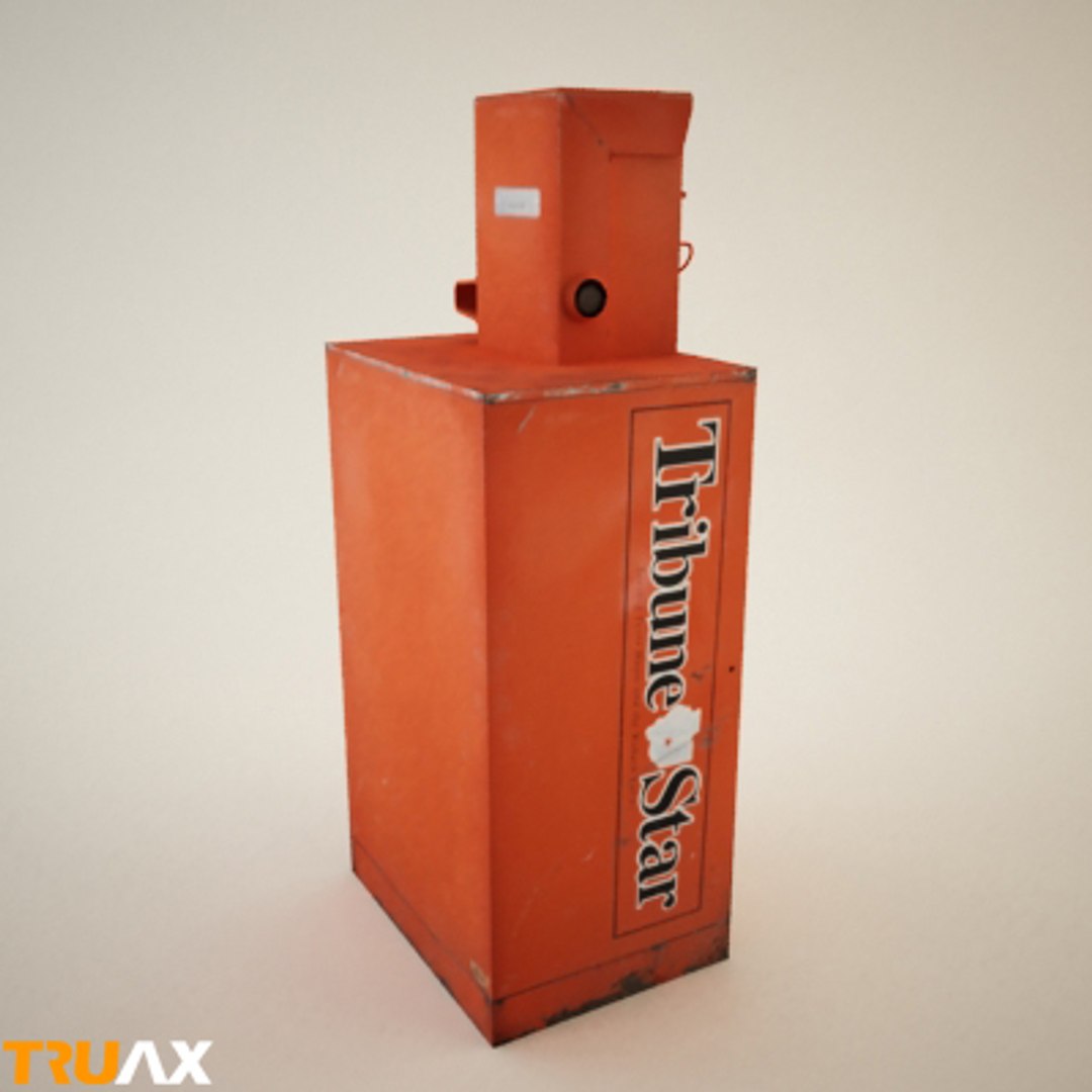 3d Model Studio Newspaper Vending Machine