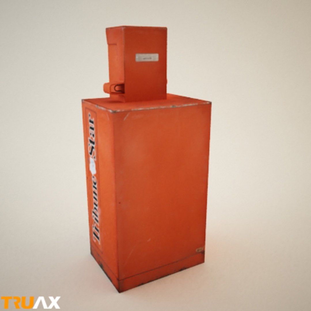 3d Model Studio Newspaper Vending Machine