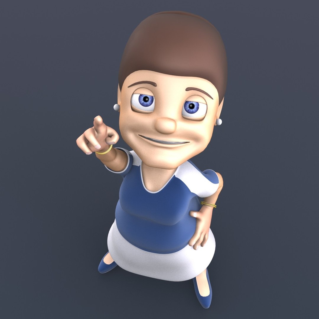 3d character pack 06 lady