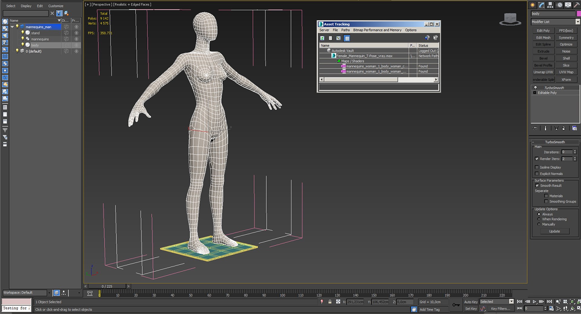 Female mannequin t-pose 3D - TurboSquid 1416208
