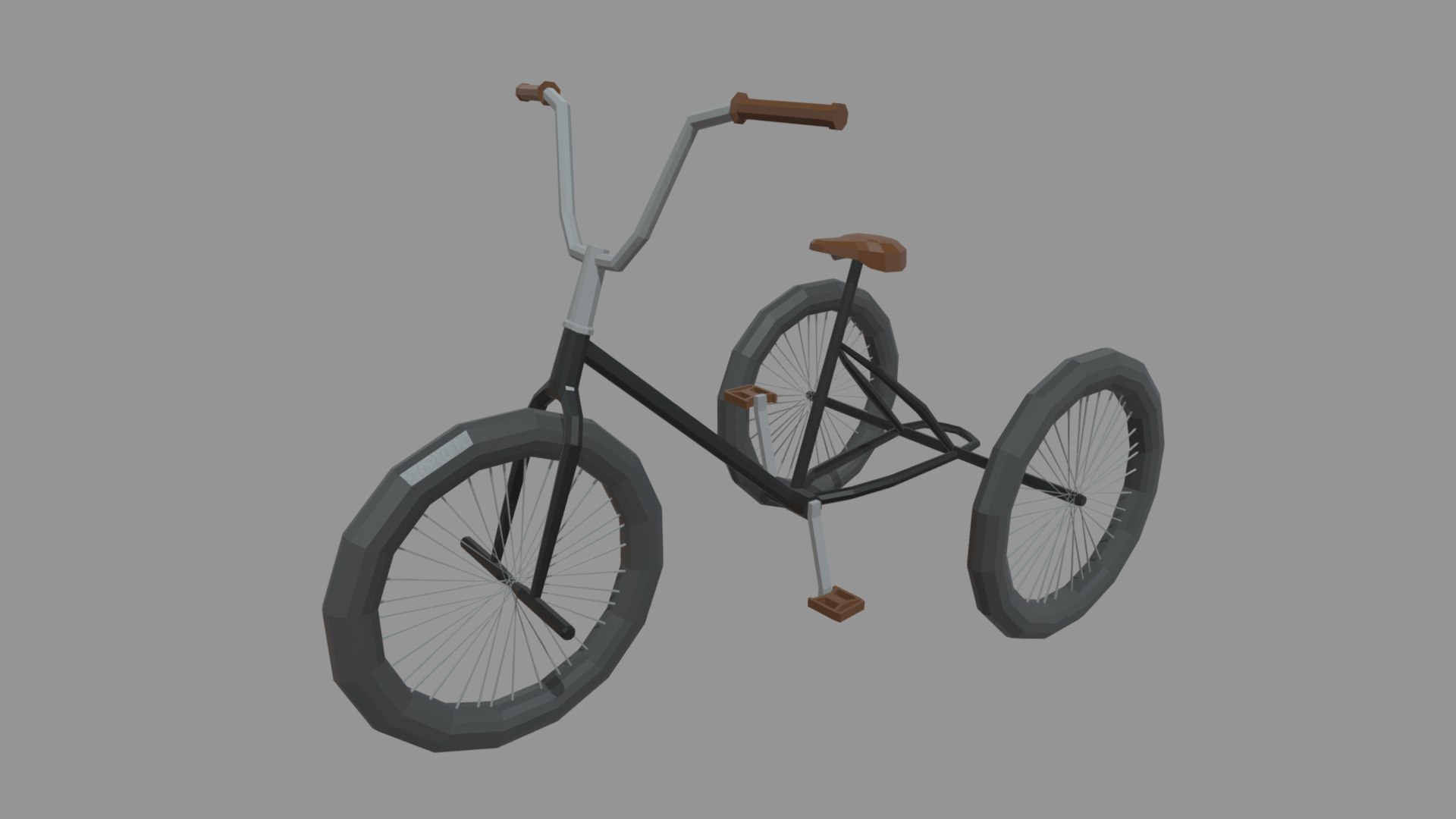 3D Low Poly Adult Tricycle 01 Model - TurboSquid 2169242