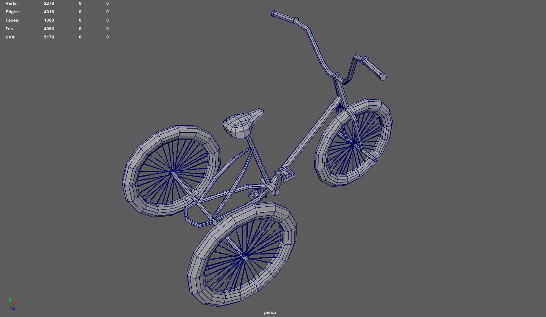 3D Low Poly Adult Tricycle 01 Model - TurboSquid 2169242