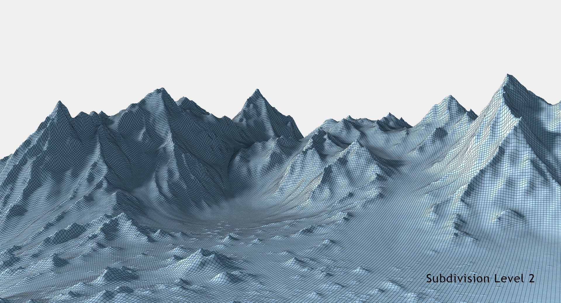3D Model Mountain Range Valley Terrain Landscape - TurboSquid 1332543