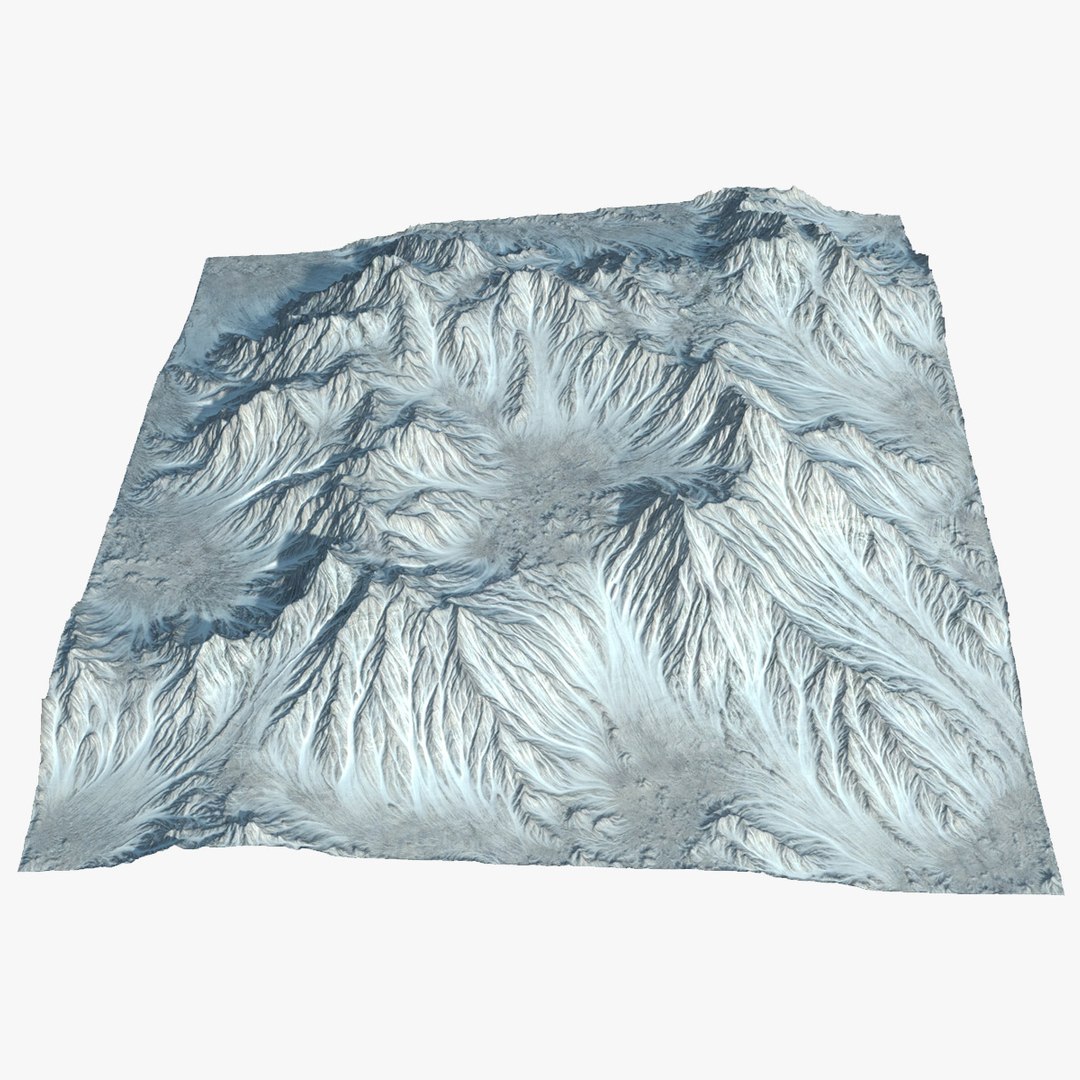 3D Model Mountain Range Valley Terrain Landscape - TurboSquid 1332543