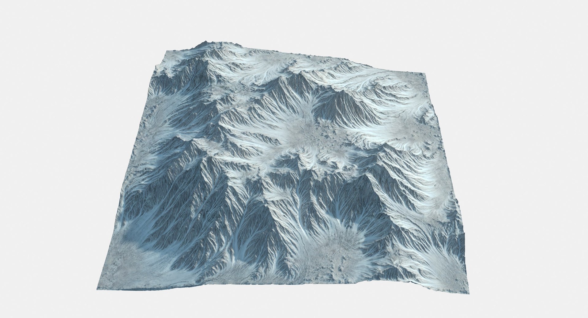 3D Model Mountain Range Valley Terrain Landscape - TurboSquid 1332543