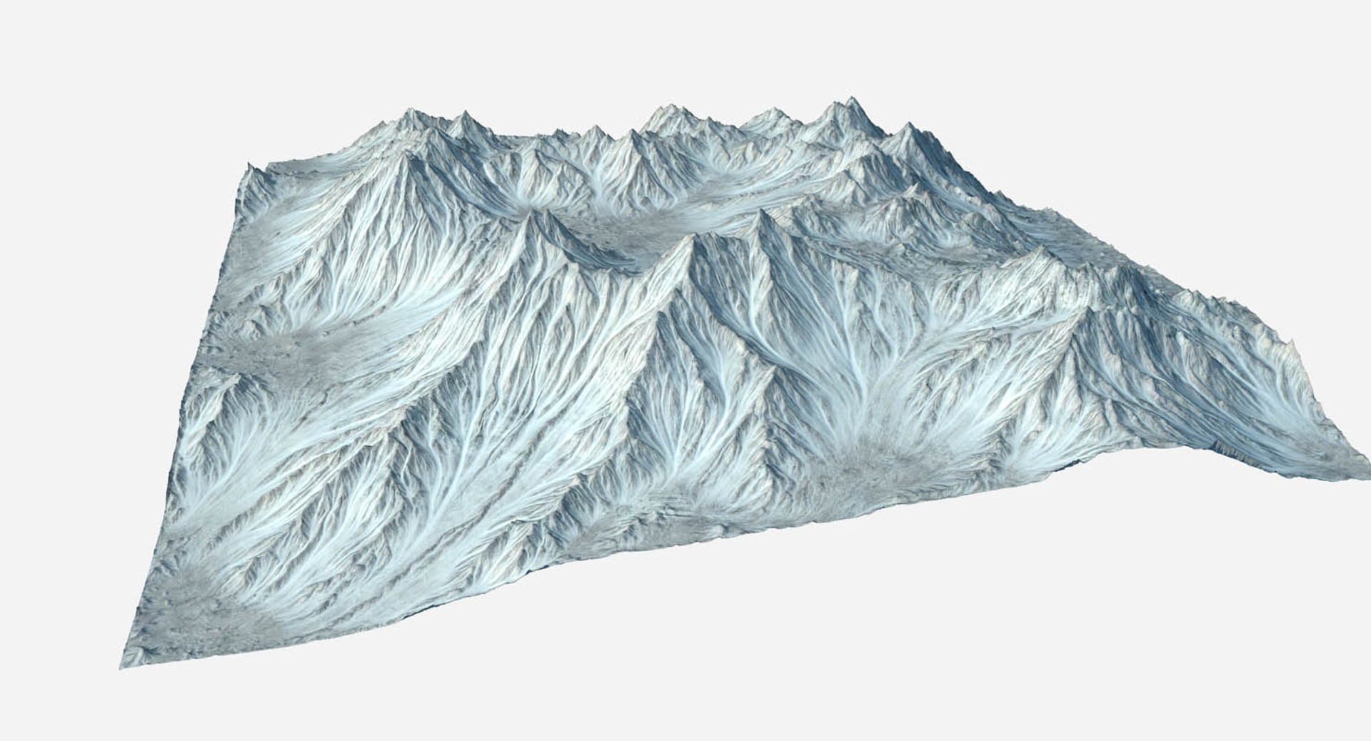 3D Model Mountain Range Valley Terrain Landscape - TurboSquid 1332543