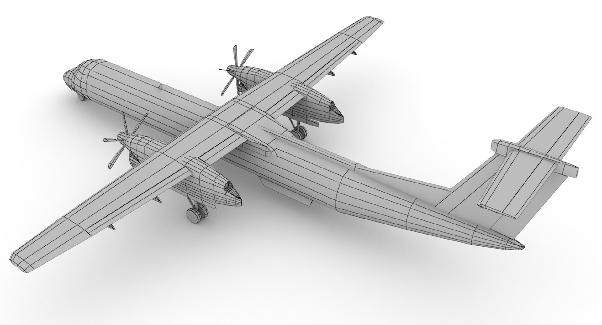 Bombardier Dash 3D Model - TurboSquid 1170782