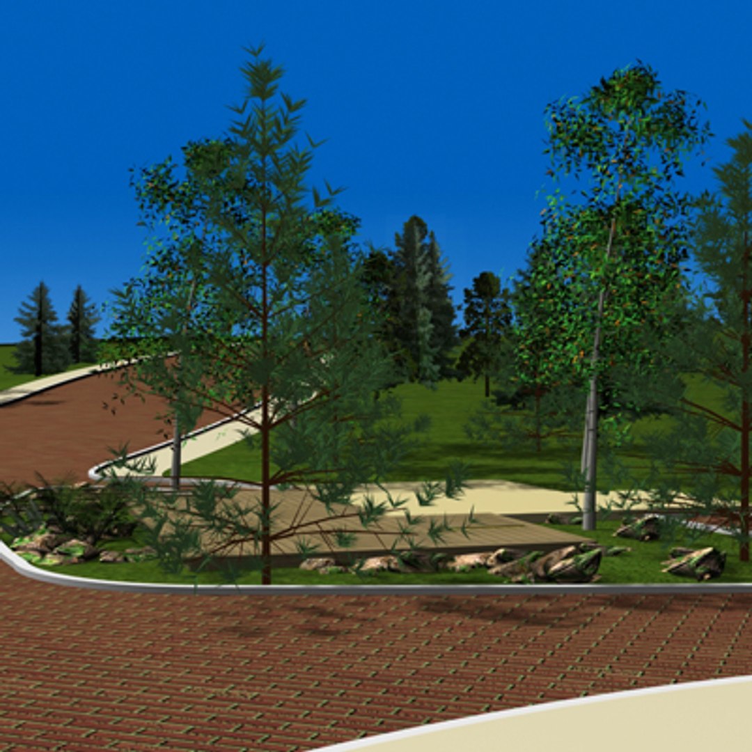 platform cafe bar 3d model