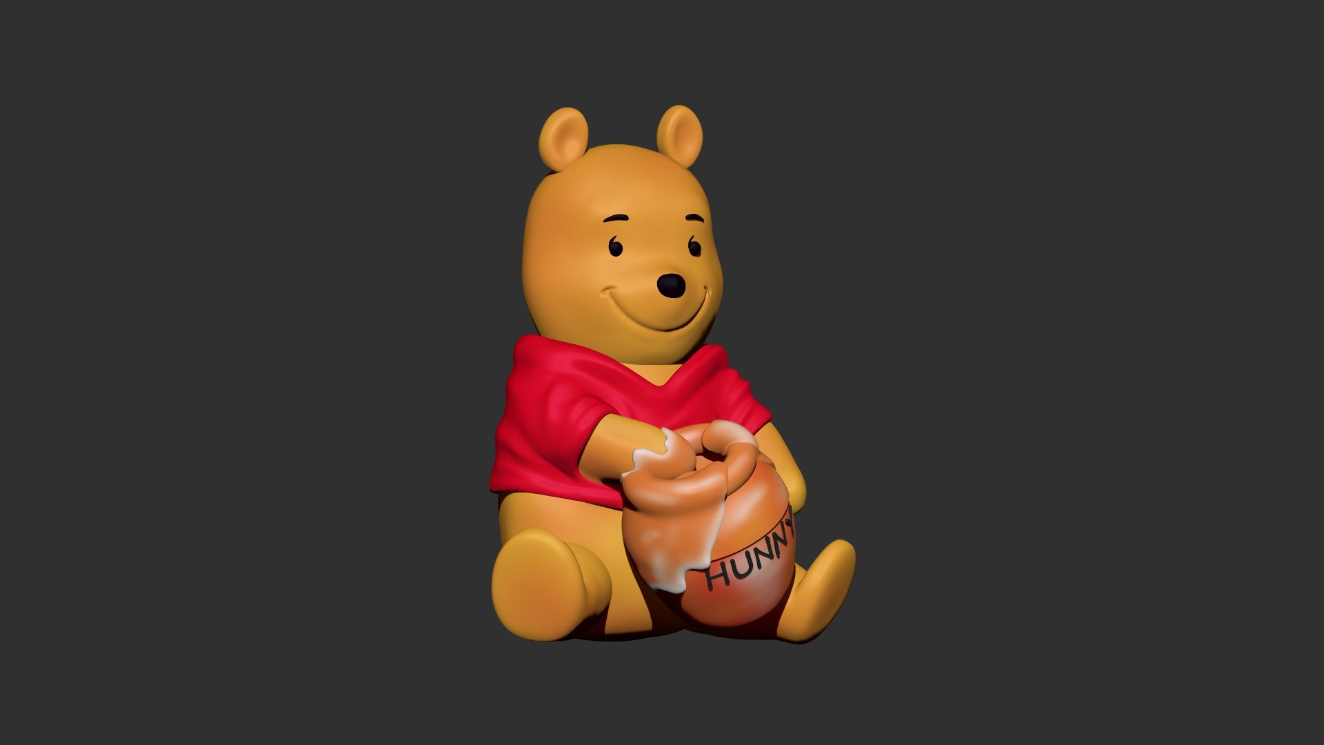 3D Pooh Winnie The Pooh Teddy Bear - TurboSquid 2042650
