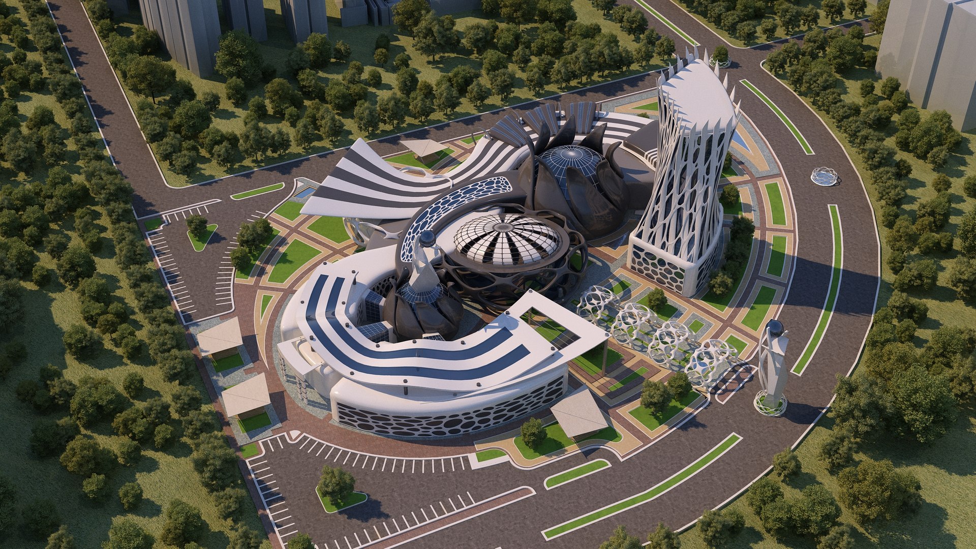 0150 - Nanotechnology Research Center - 2D Drawings-3D Files 3D Model ...