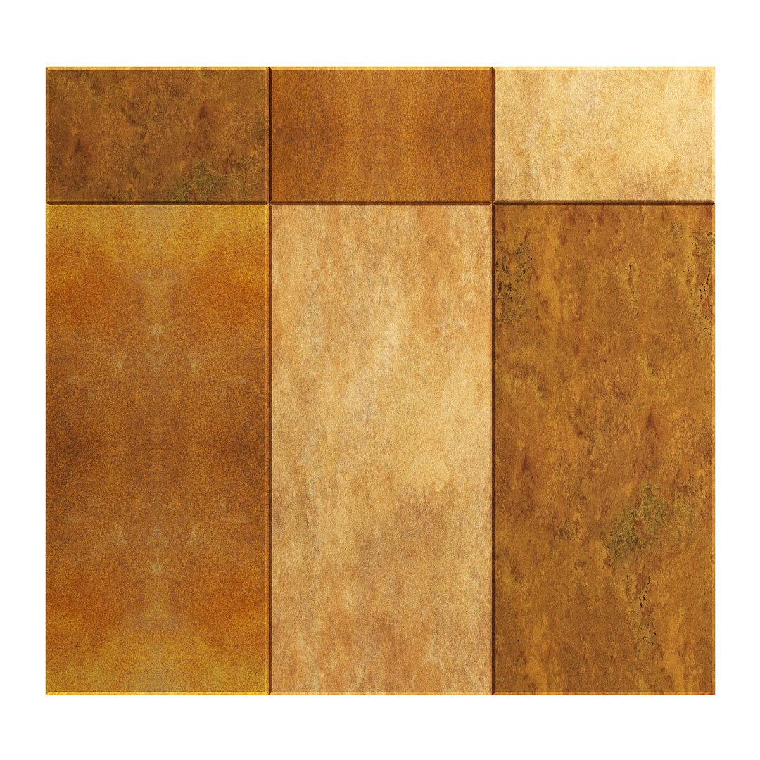 3D Rusted Metal Tiles - TurboSquid 1302891