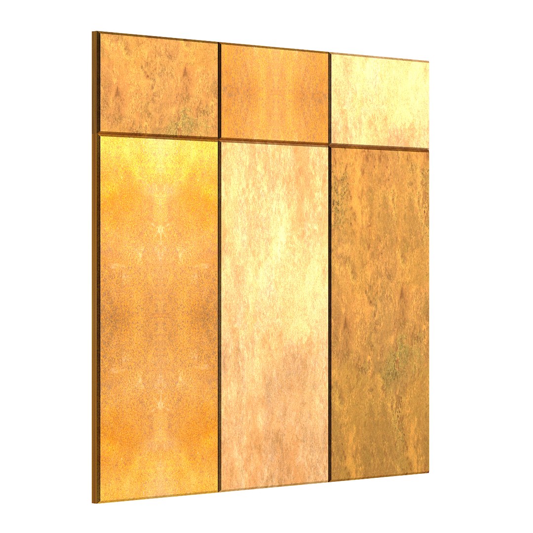 3D Rusted Metal Tiles - TurboSquid 1302891