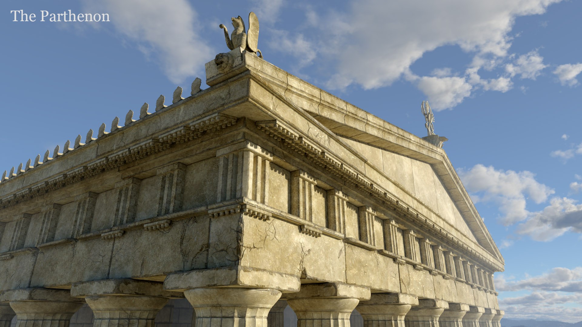 Parthenon Architecture Model - TurboSquid 1596794