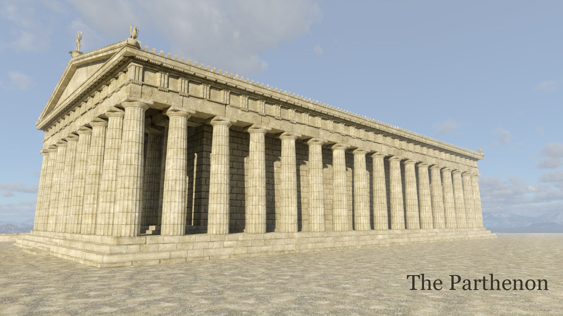 Parthenon Architecture Model - TurboSquid 1596794