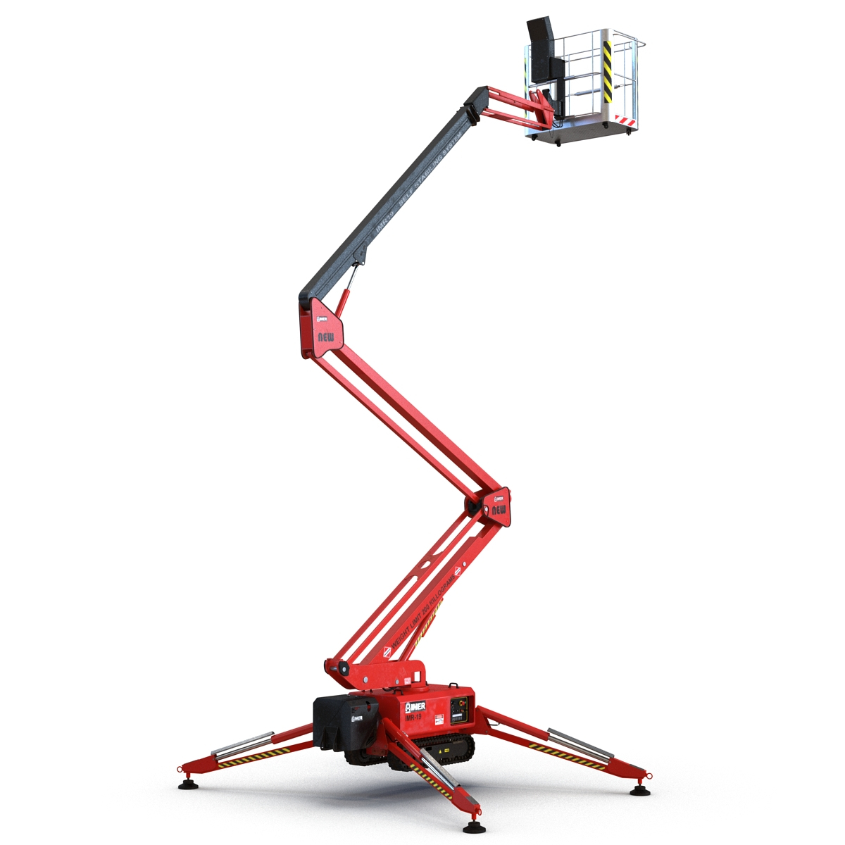 telescopic boom lift red max