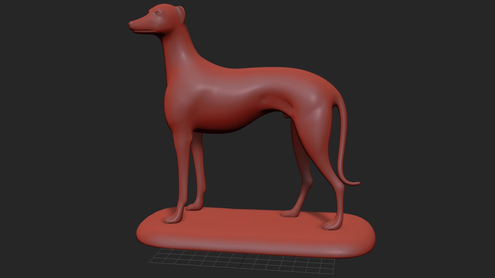 Greyhound Sculpture Model - TurboSquid 1974058