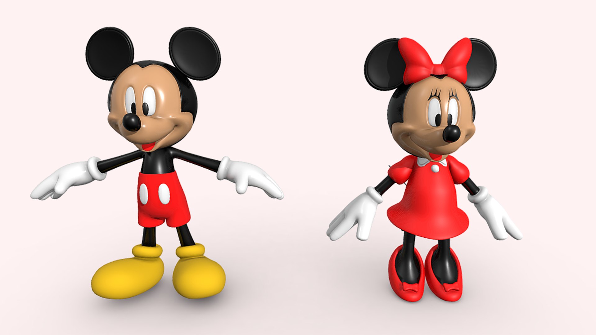 3D Mickey Minnie Mouse - TurboSquid 2168555