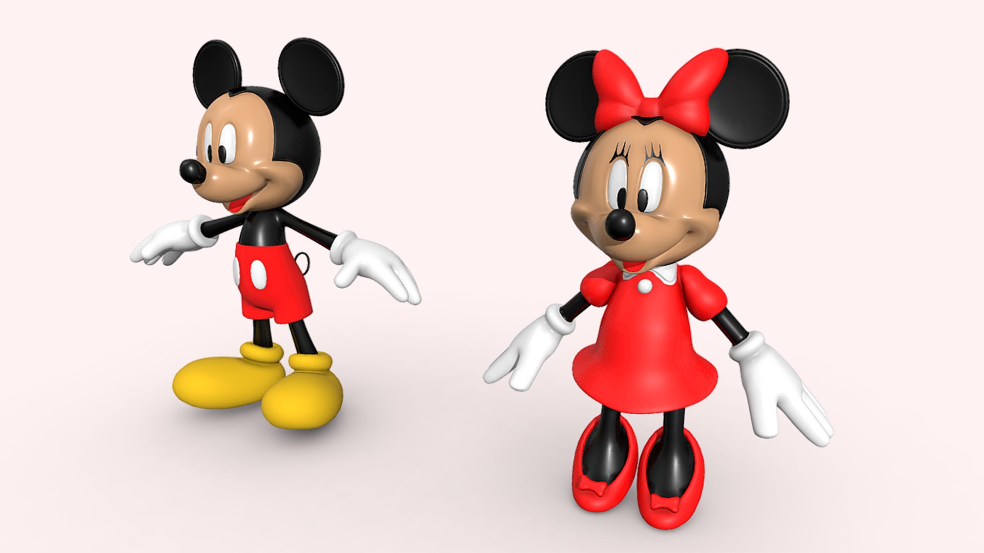 3D Mickey Minnie Mouse - TurboSquid 2168555