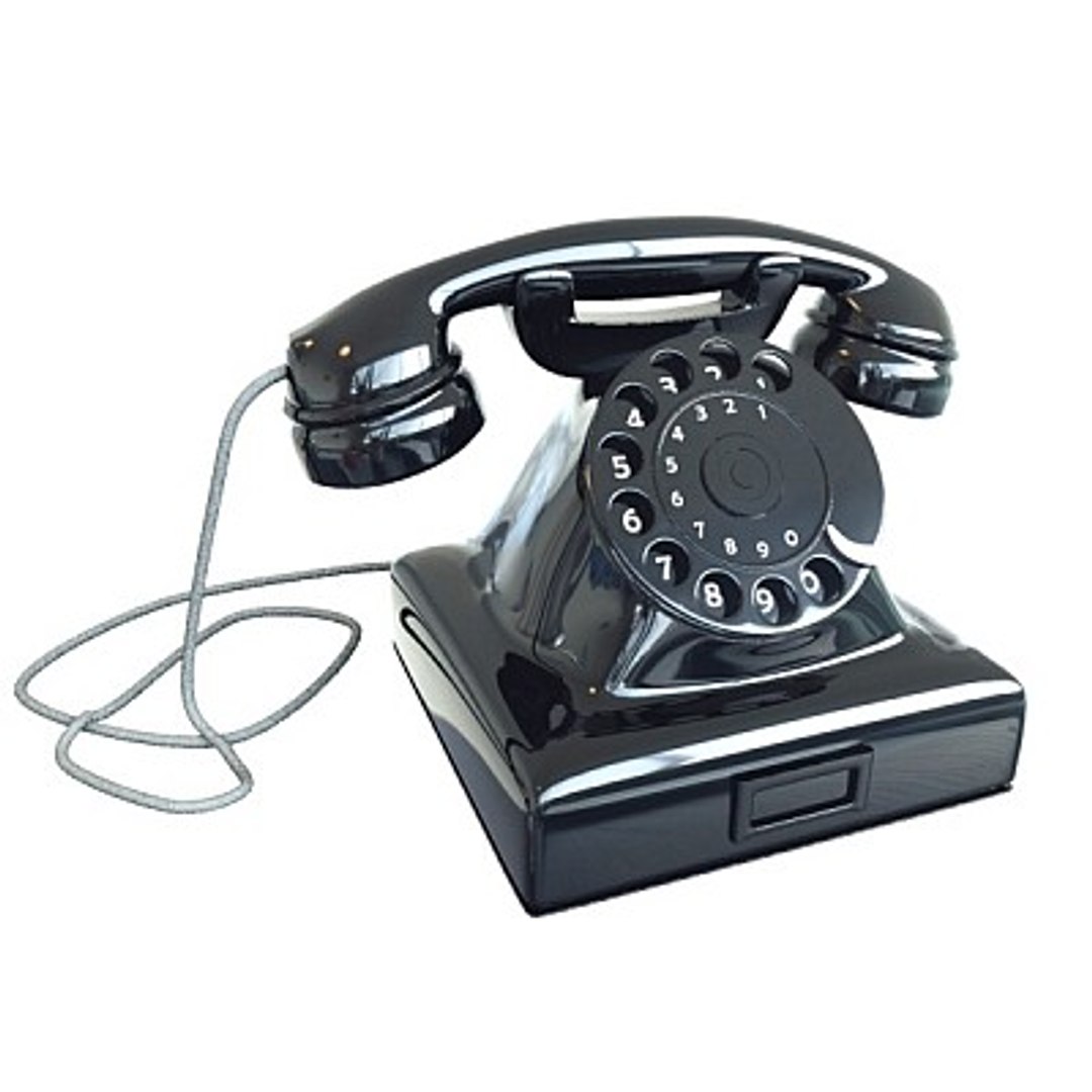 Realistic Old Fashion Phone 3d X