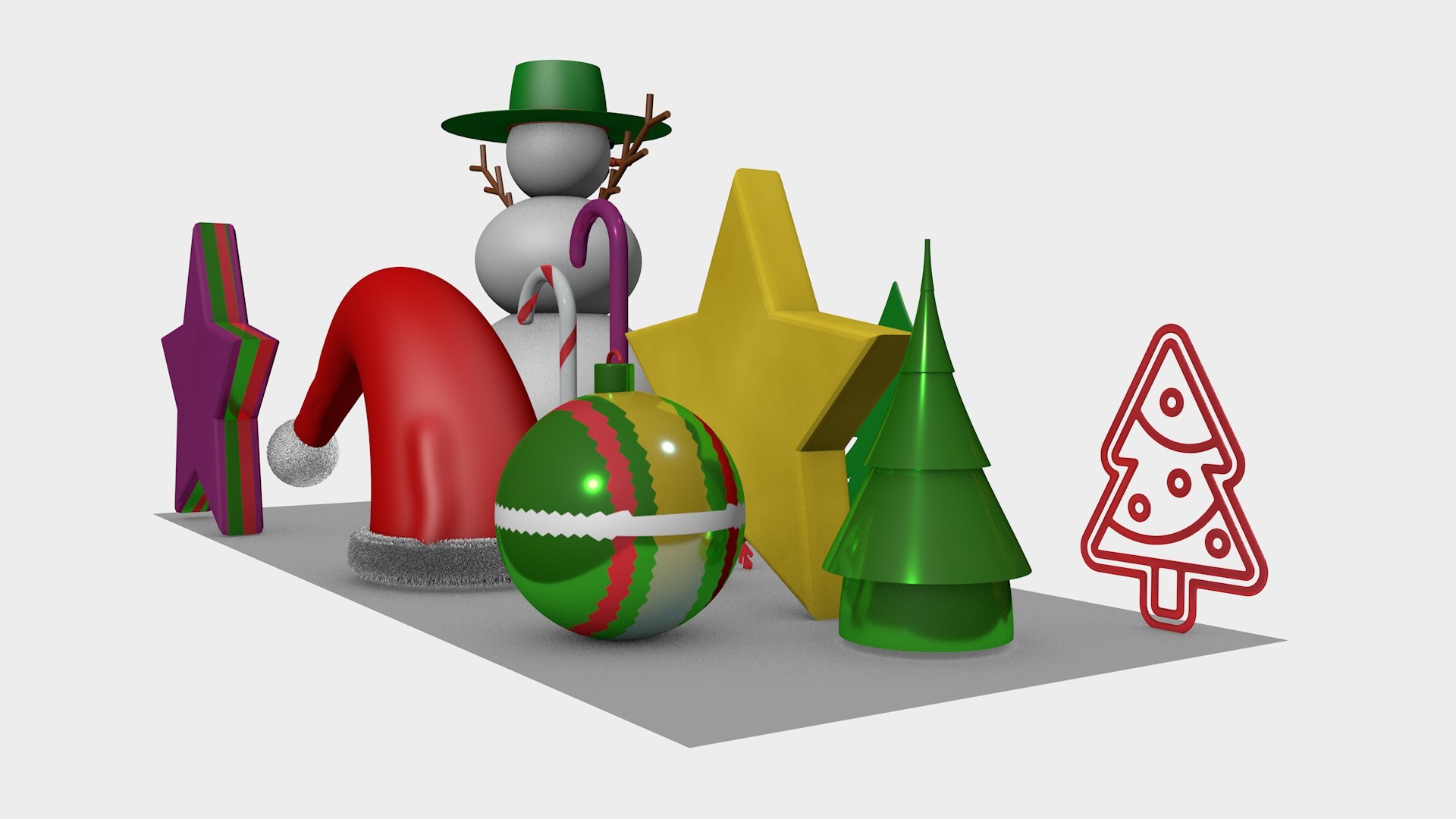 3D CHRISTMAS PACK Model - TurboSquid 2416178