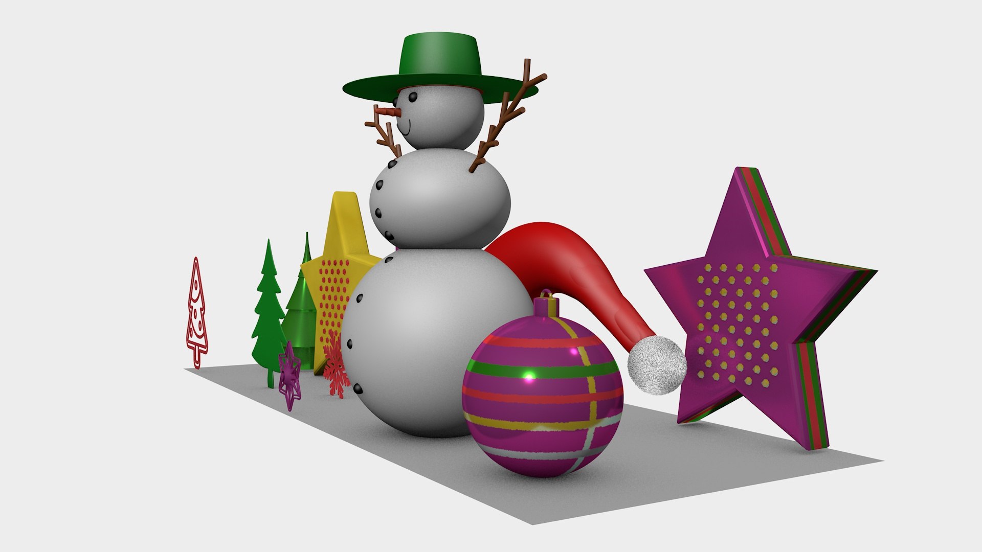 3D CHRISTMAS PACK Model - TurboSquid 2416178