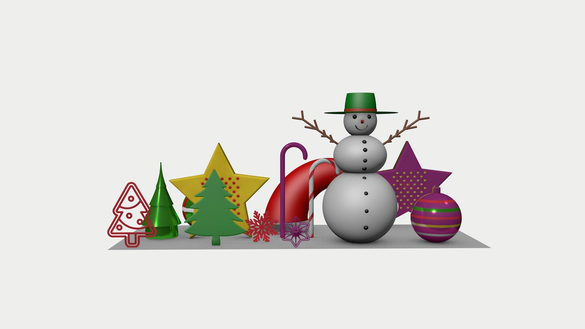 3D CHRISTMAS PACK Model - TurboSquid 2416178