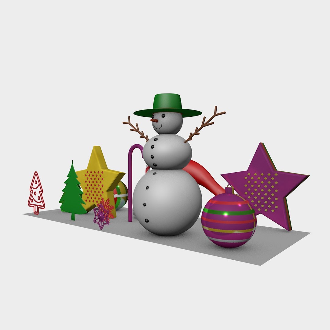3D CHRISTMAS PACK Model - TurboSquid 2416178