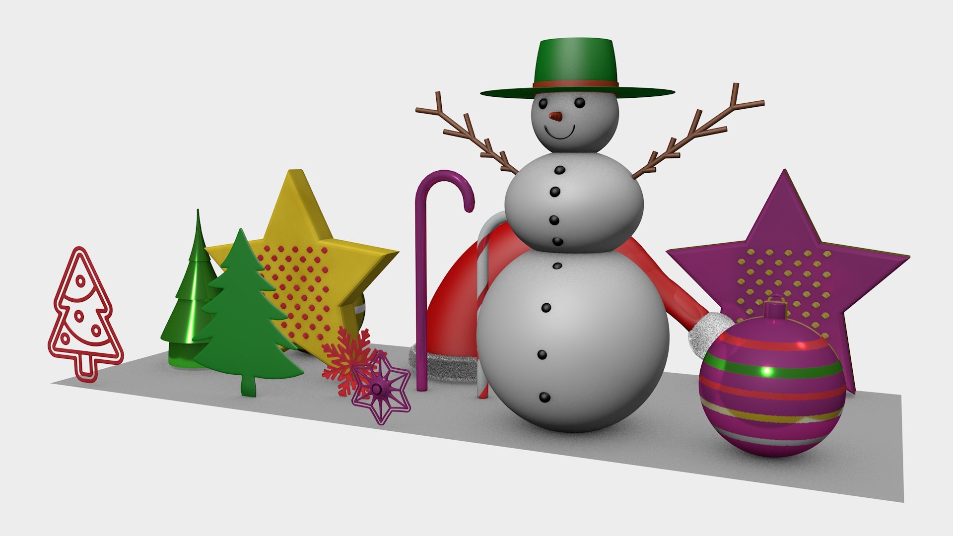 3D CHRISTMAS PACK Model - TurboSquid 2416178