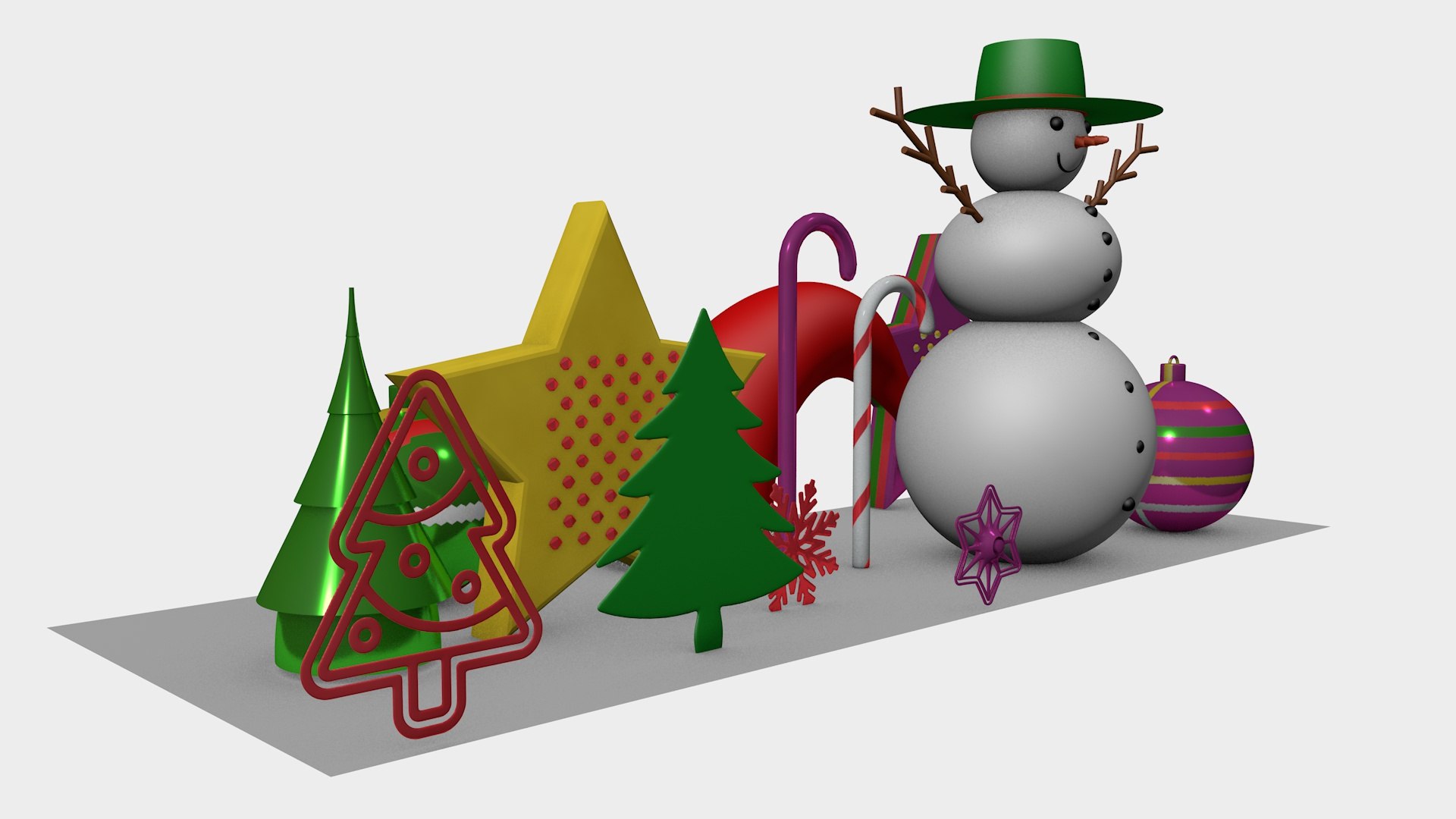 3D CHRISTMAS PACK Model - TurboSquid 2416178