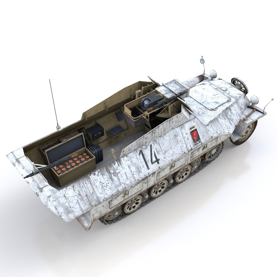 Sd Kfz 251 9 3D Model - TurboSquid 1399130