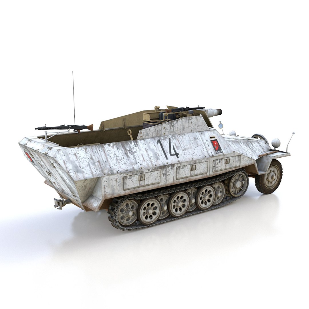 Sd Kfz 251 9 3D Model - TurboSquid 1399130