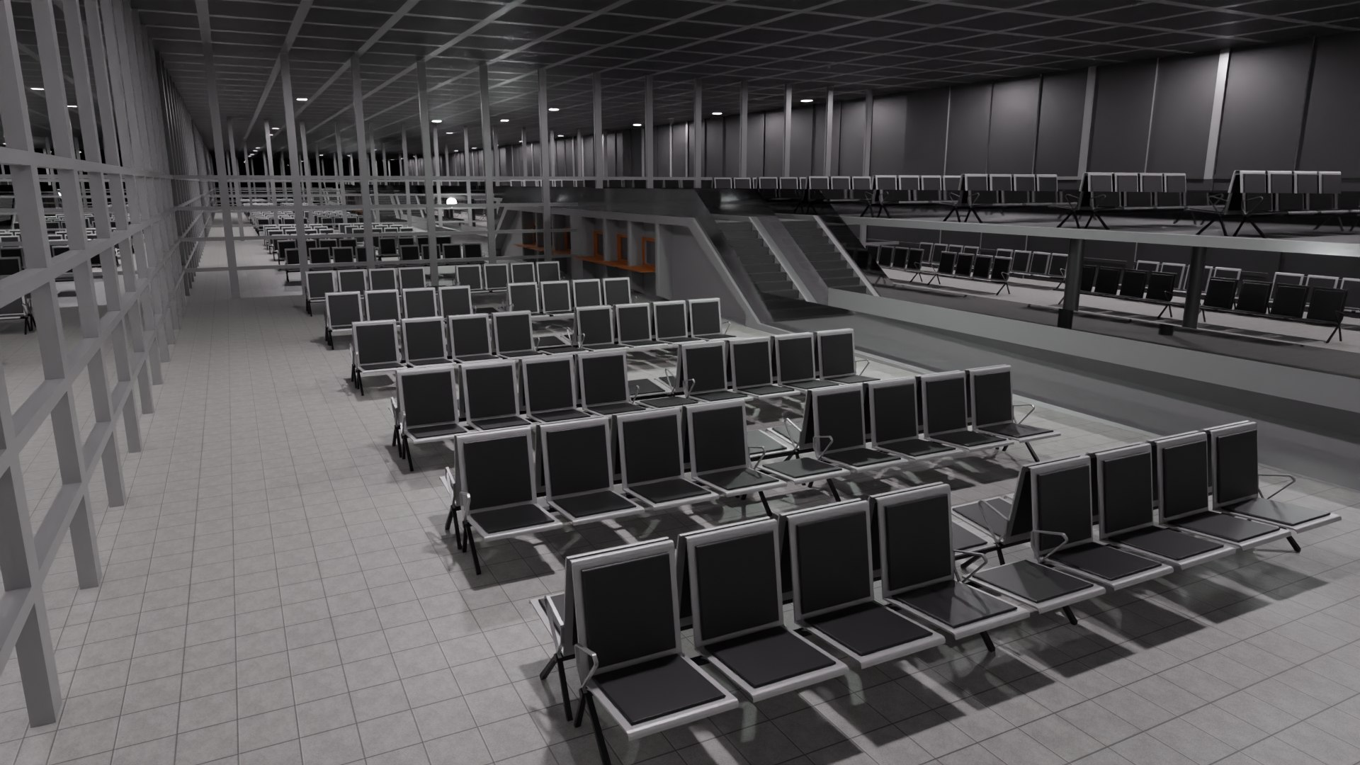 3D Airport Interior - TurboSquid 1923967