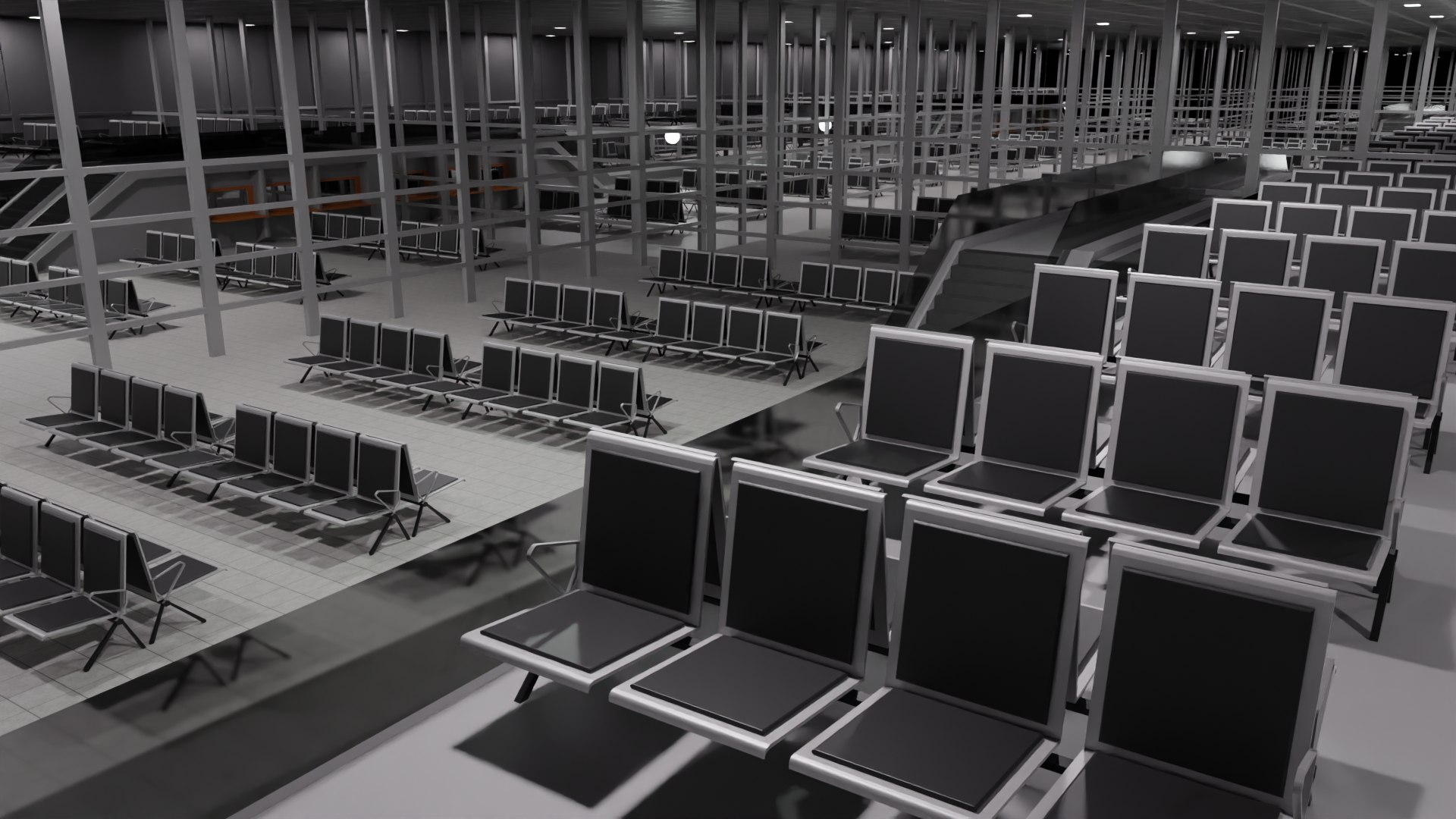 3D Airport Interior - TurboSquid 1923967