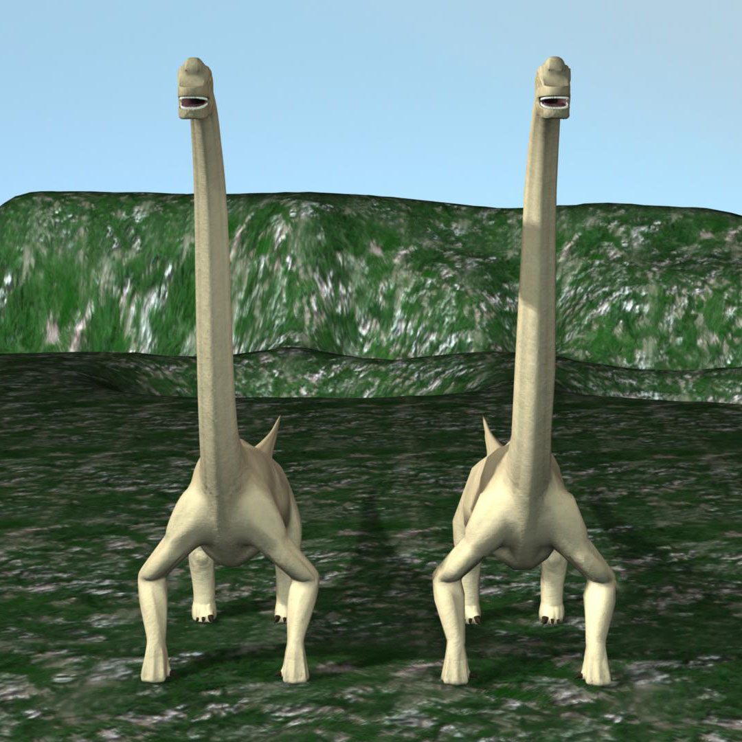 brachiosaurus obj