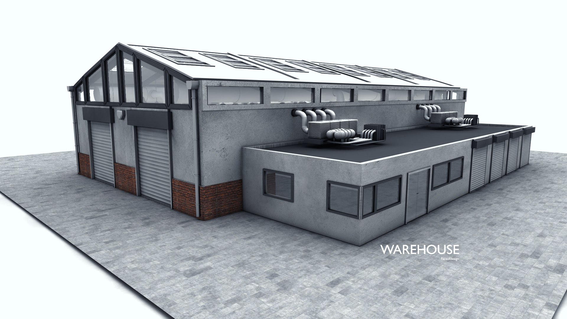 3d Model Of Warehouse House