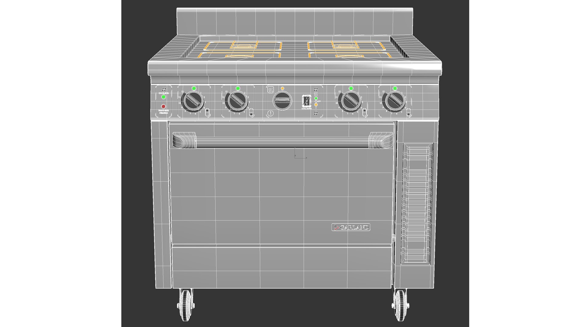 Garland Master Series Electric Induction Range Gme36-i14c 3D Model ...