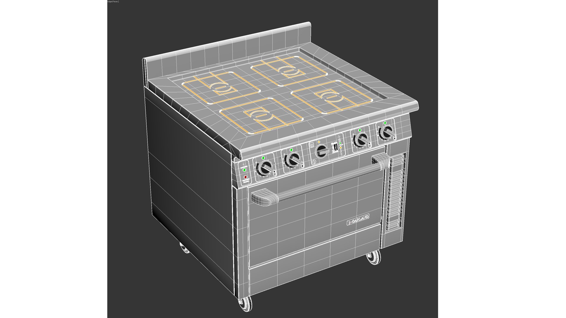 Garland Master Series Electric Induction Range Gme36-i14c 3D Model ...