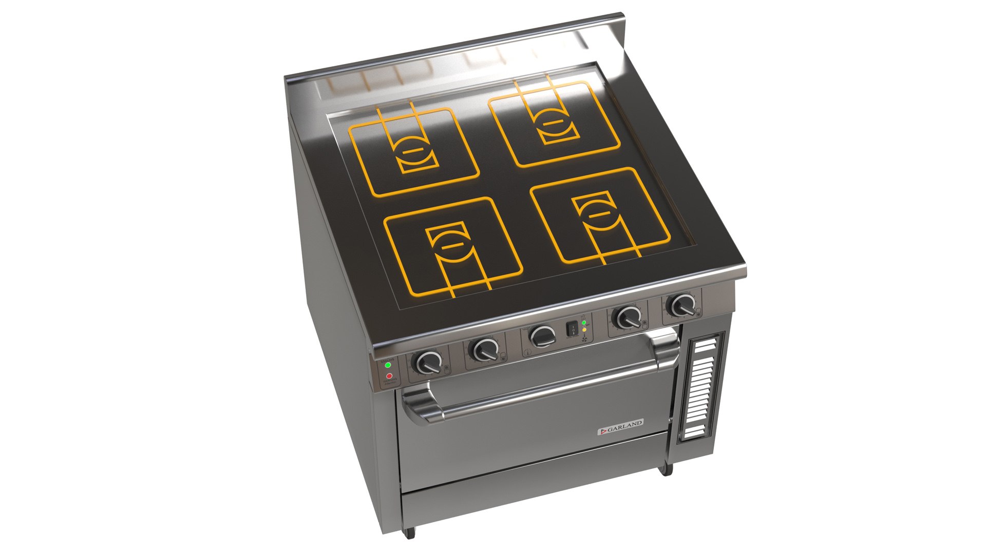 Garland Master Series Electric Induction Range Gme36-i14c 3D Model ...