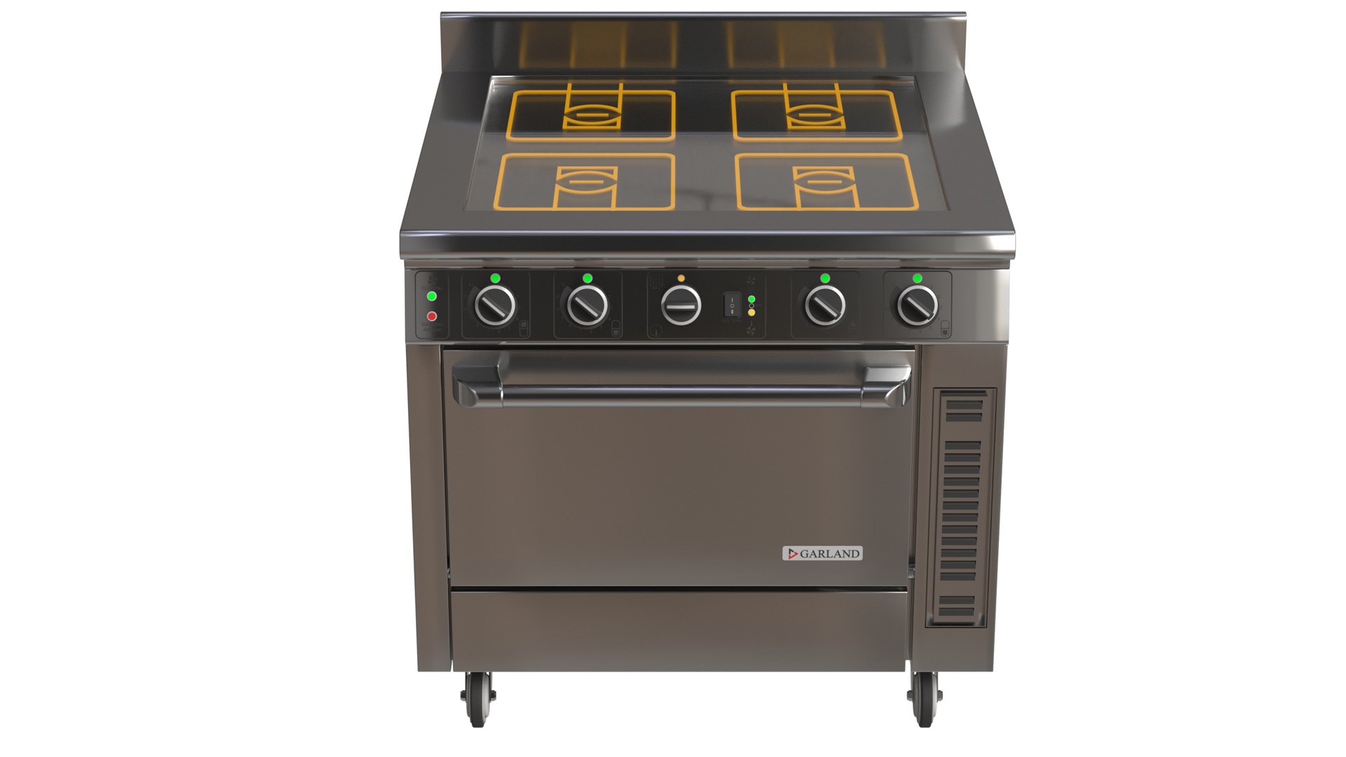 Garland Master Series Electric Induction Range Gme36-i14c 3D Model ...